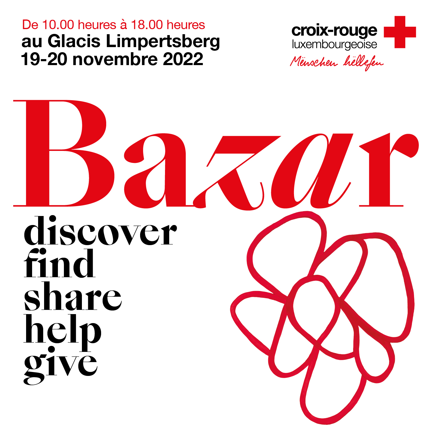 Un bazar convivial et solidaire - Croix-Rouge luxembourgeoise, Mënschen ...