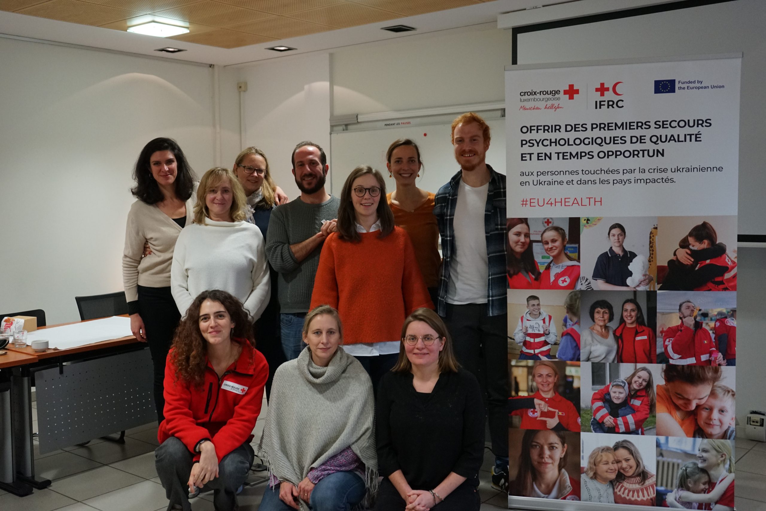 Projet EU4HEALTH en action - Croix-Rouge luxembourgeoise, Mënschen hëllefen